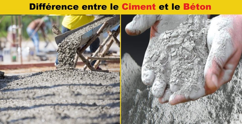 Quel est la différence entre du béton et du ciment