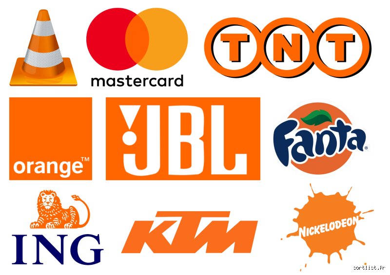 Que signifie l'orange dans les logos