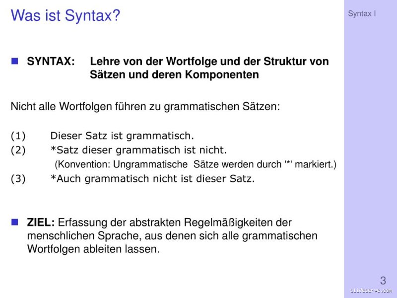 Was ist die Mehrzahl von Syntax?