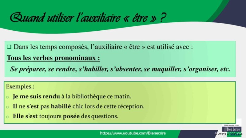 Quand le verbe ne s'accorde pas avec l'auxiliaire être : les cas à ...