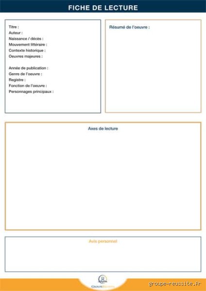 Comment faire une fiche de lecture d'un livre
