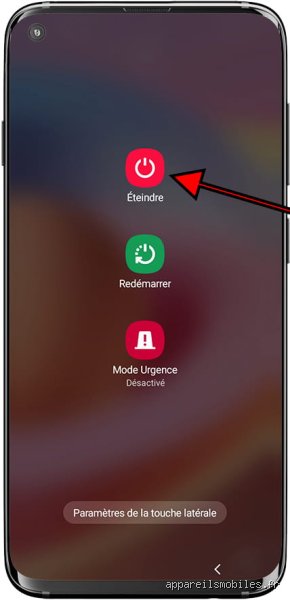 Comment éteindre un Samsung avec les boutons