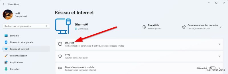 Comment rétablir la connexion Ethernet