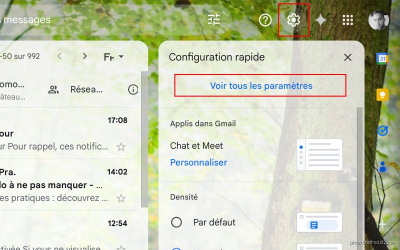 Comment vider boîte Gmail saturée