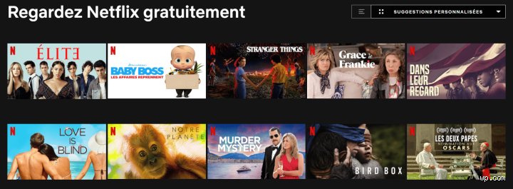 Comment regarder un film sur Netflix sans abonnement