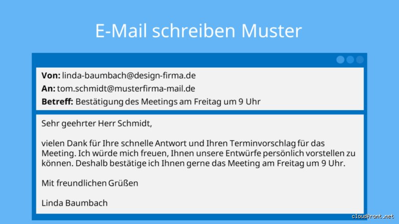 Wie startet man eine E-Mail auf Deutsch?