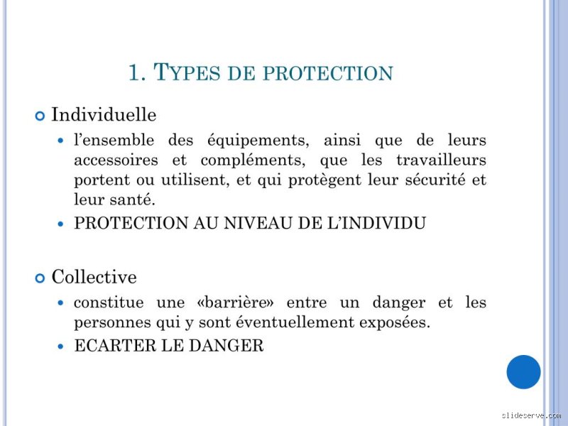 Quels sont les trois types de protection contre les chutes de hauteur