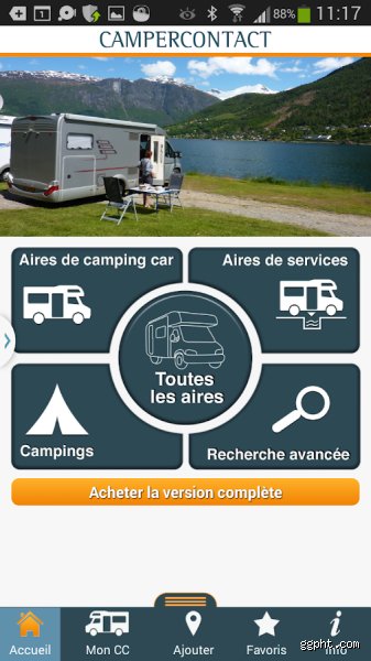 Comment télécharger gratuitement les aires de camping-car