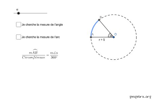 Comment déterminer la mesure d'un angle dans un cercle
