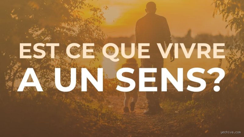 Est-ce que la vie a un sens