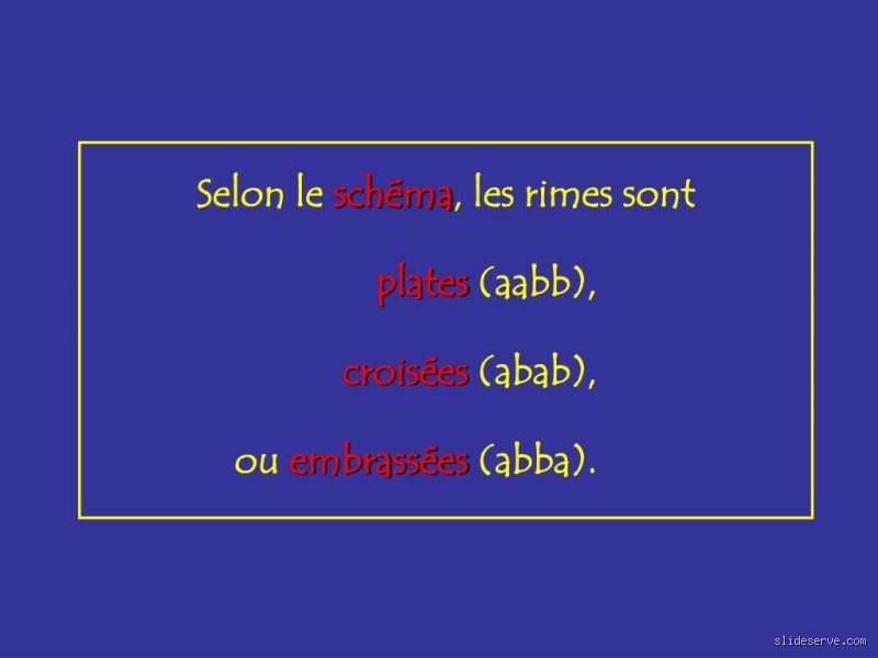 C'est quoi des rimes croisées
