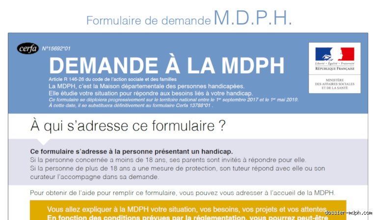 Qui peut remplir une demande MDPH